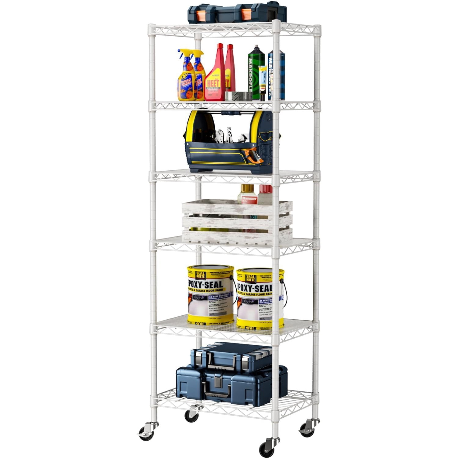 6 Small Wire Shelves Kitchen Pantry Close Home Organizers and Storage ...