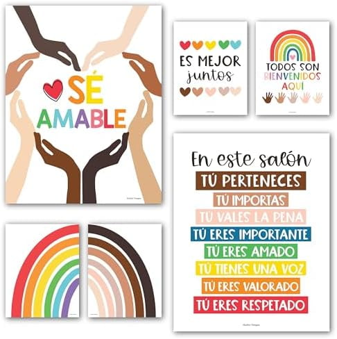 6 Spanish Classroom Decorations – Spanish Posters, Diversity Posters ...