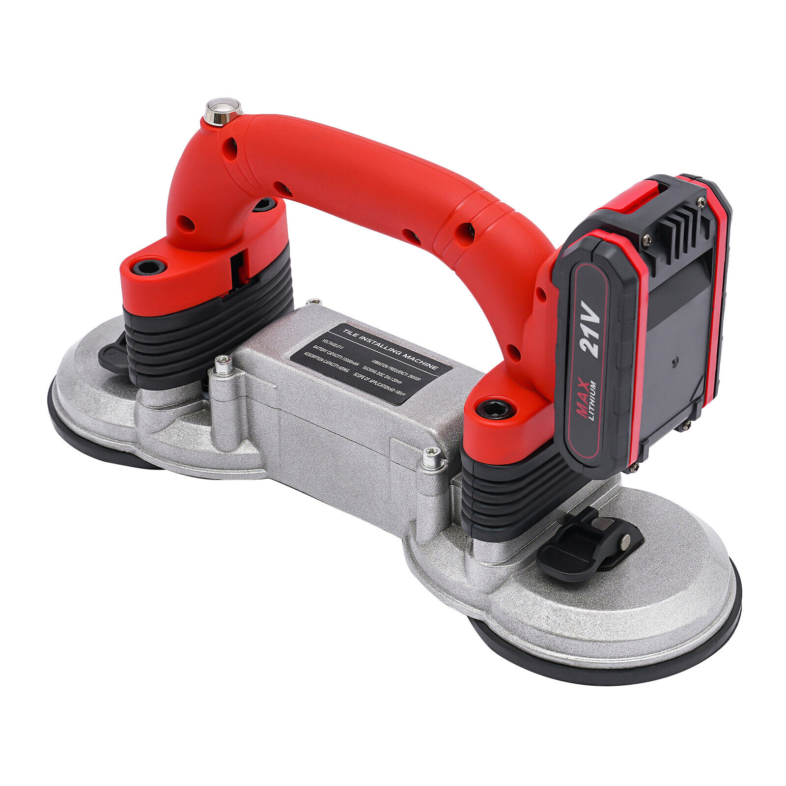 6-Speed 120W Tile Vibrator, Double Suction Tiling Machine Wall Floor ...