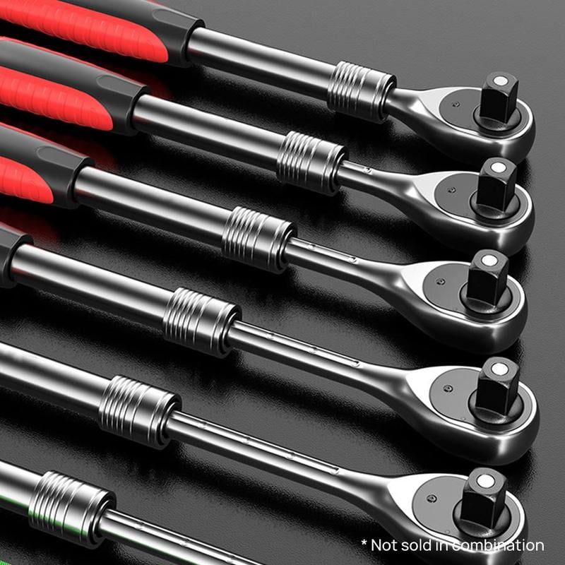 6-Speed Adjustable Ratcheting Wrench - 72-Tooth Telescoping Socket ...