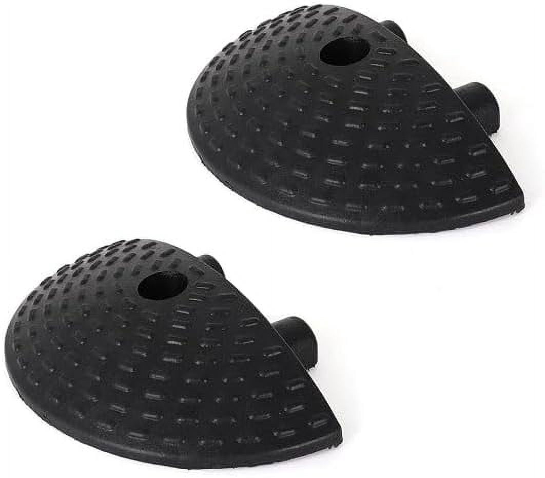 6' Speed Bump - Portable Asphalt Speed Humps - Black Rubber - End Cap ...
