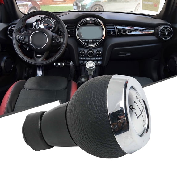 6 Speed Car Manual Gear Shift Knob Shifter for Mini for Cooper R55 R56 ...