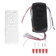 6 Speed Fan Light Remote Control with Timer Function Plastic Texture ...