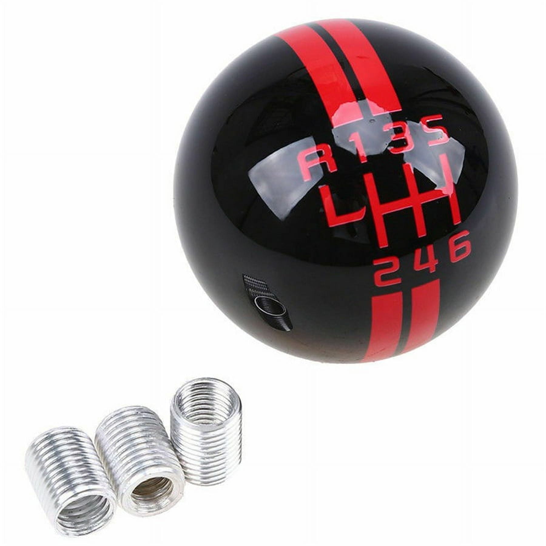 6 Speed Manual Gear Stick Shift Knob Shifter Black Round Ball for ...