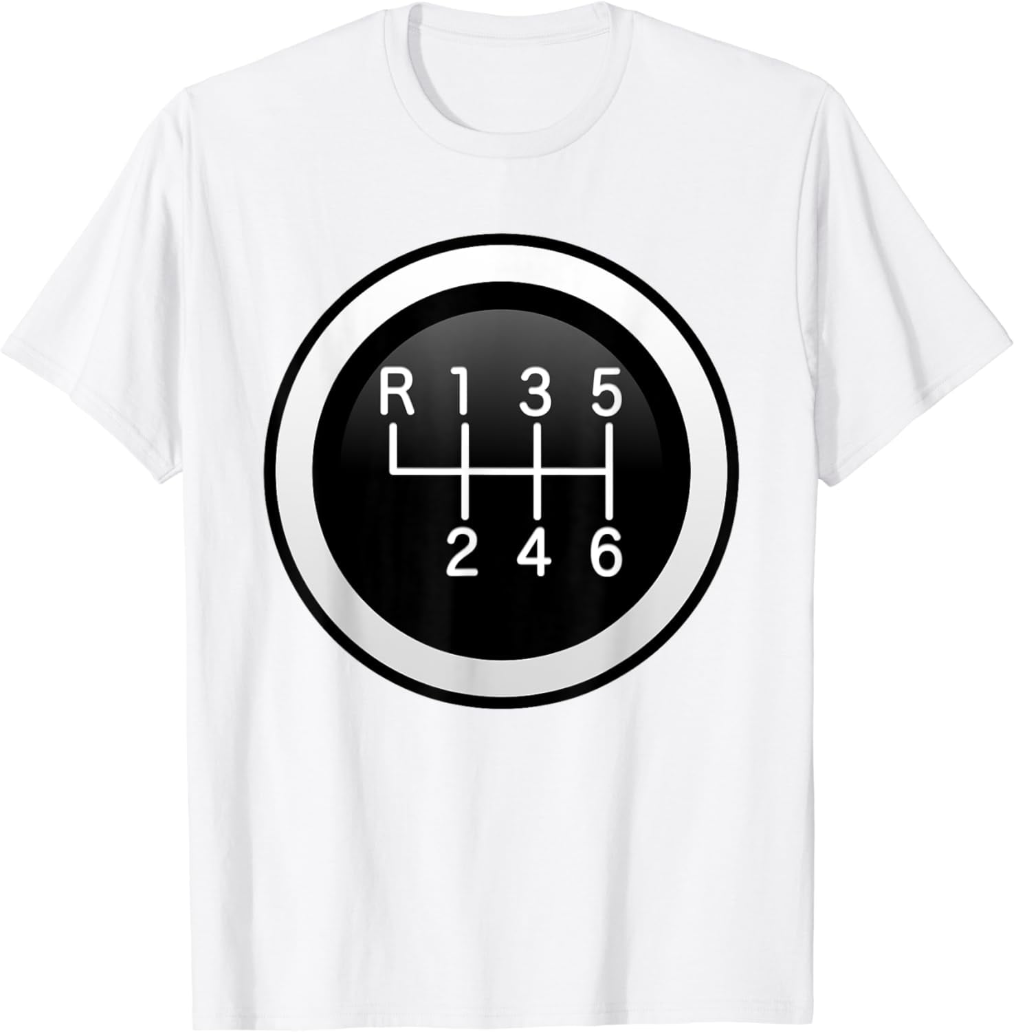 6 Speed Manual Stick Gear Shift Auto Racing Car T-Shirt - Walmart.com