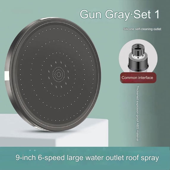 6-Speed Shower Head with Top Spray, 4 Color Options & High Output Rain ...