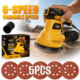 6-Speed Variable Speed Detail Sander, Electric Handheld Sanding Machine ...