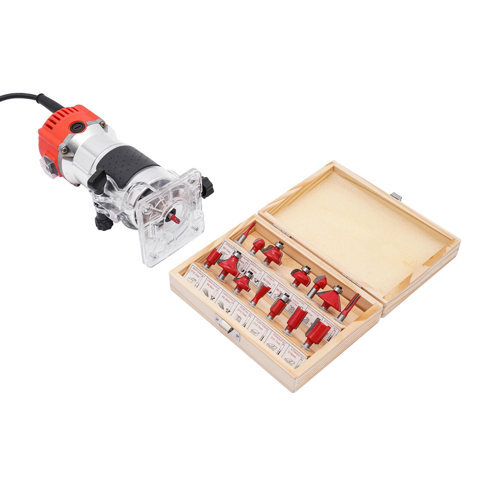 6-Speed Variable Speed Wood Trimmer Wood Working Tool W/15 Router ...
