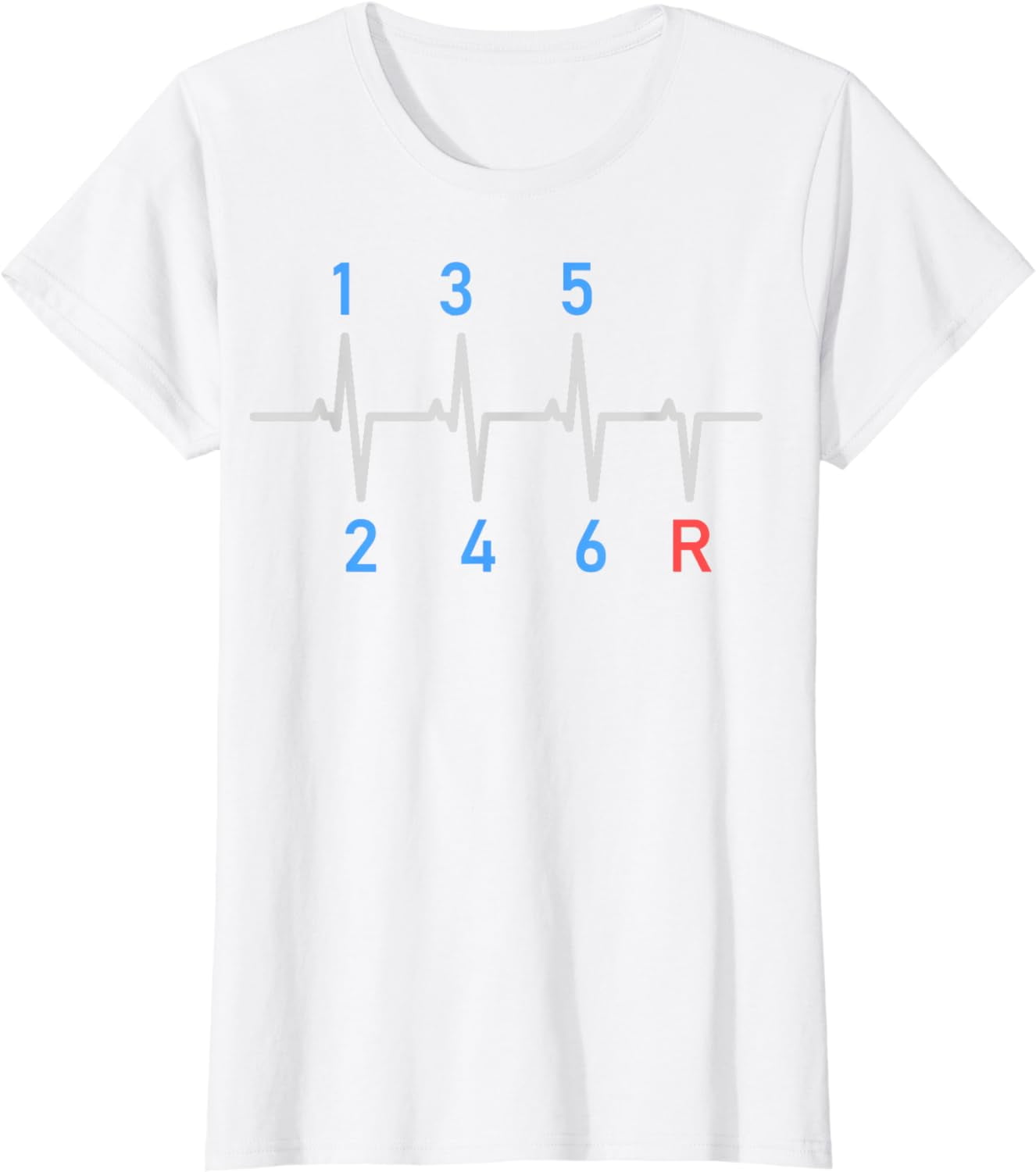 6 Speeds Gear Shift Manual Transmission Funny Car Race Gift T-Shirt ...