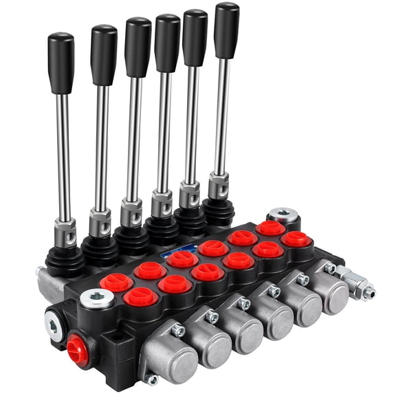 6 Spool Hydraulic Control Valve, 11 GPM Tractor Loader Valve, 3600 PSI ...