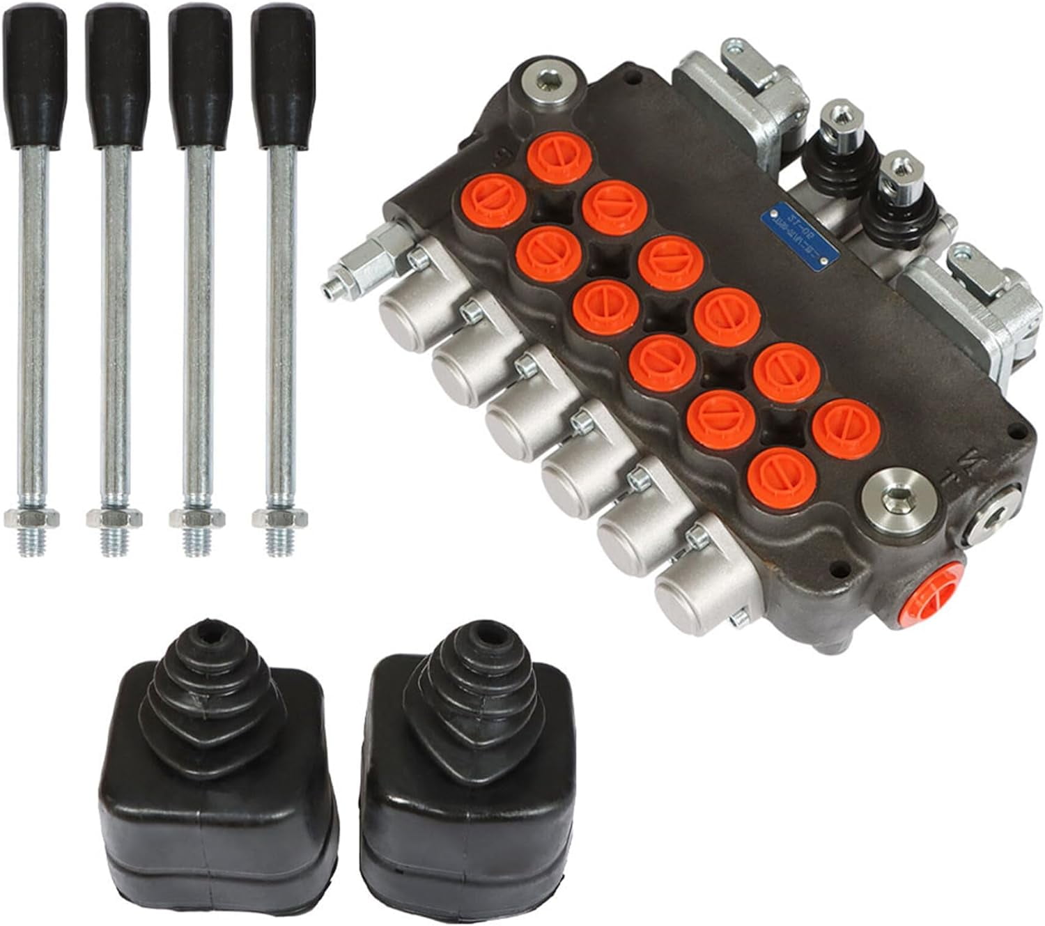 6 Spool Hydraulic Directional Control Valve Double Acting Control Valve ...