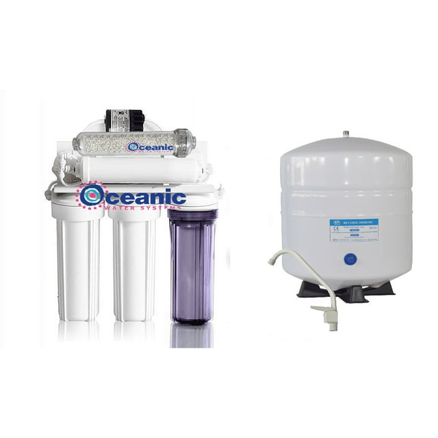 6 Stage Alkaline Reverse Osmosis Drinking Water Filtration System 100 ...