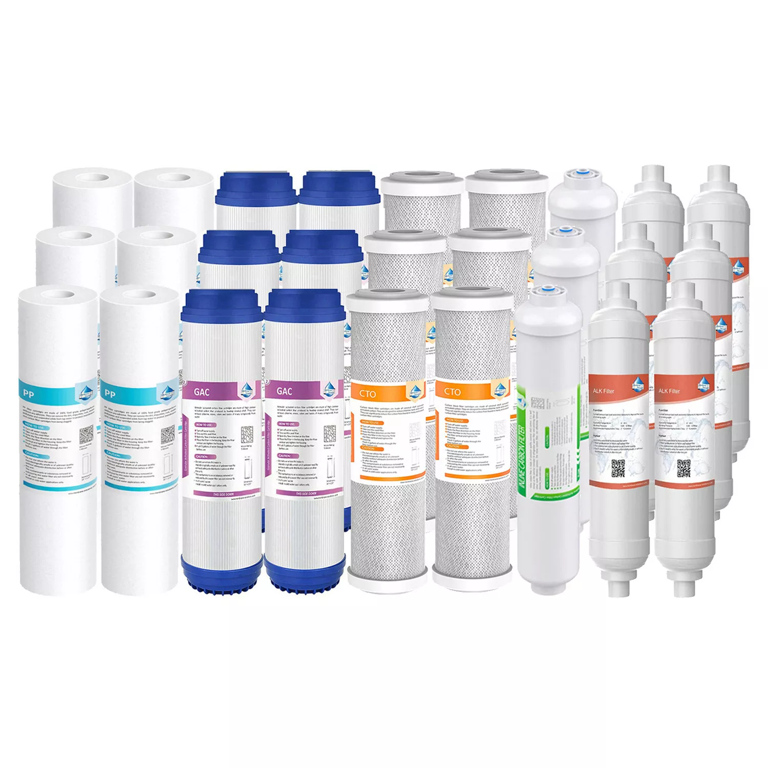 6 Stage Reverse Osmosis System Sediment Water Filter Cartridges 3-Year ...