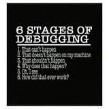 6 Stages of Debugging Poster - Perfect for Tech Enthusiasts ...