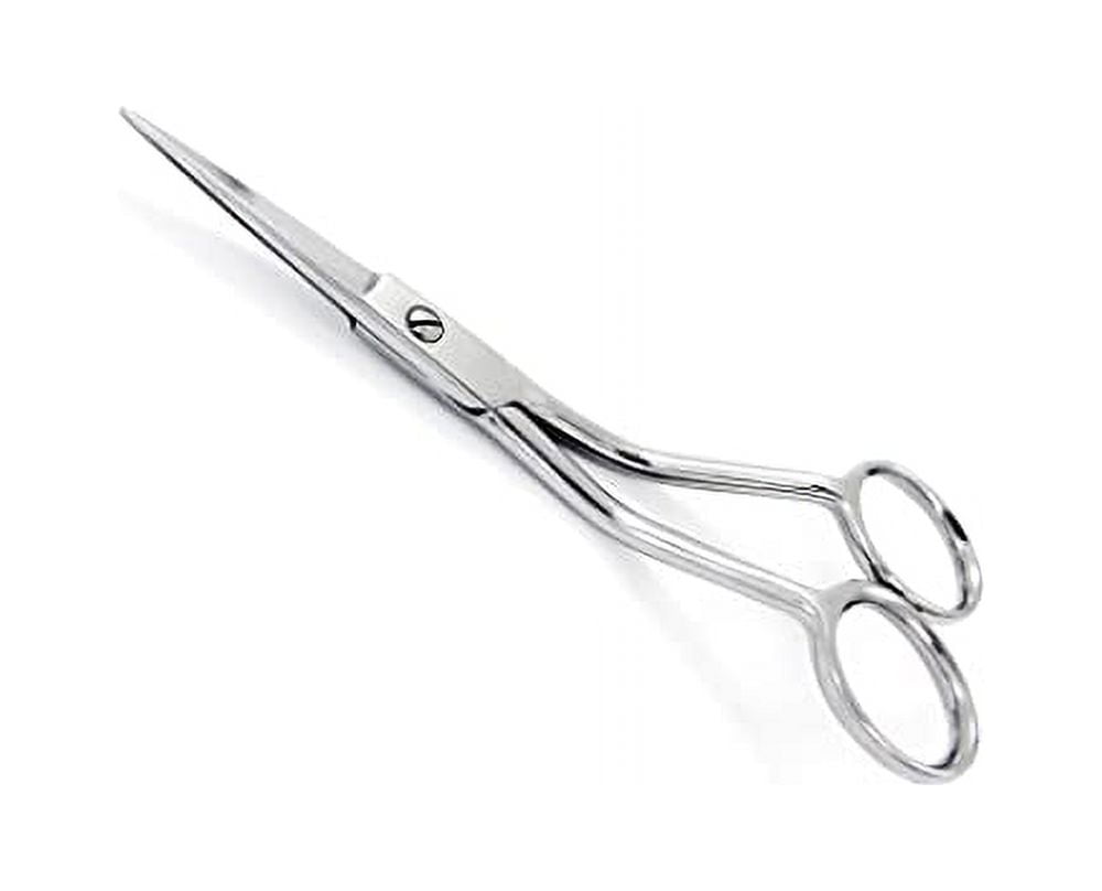 6" Stainless Steel Applique Machine Embroidery Scissors Single Bent ...