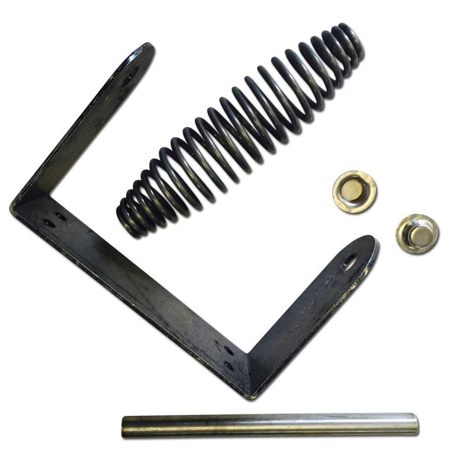 6" Stainless Steel BBQ Smoker Grill Spring Handle Assembly Bracket Rod ...