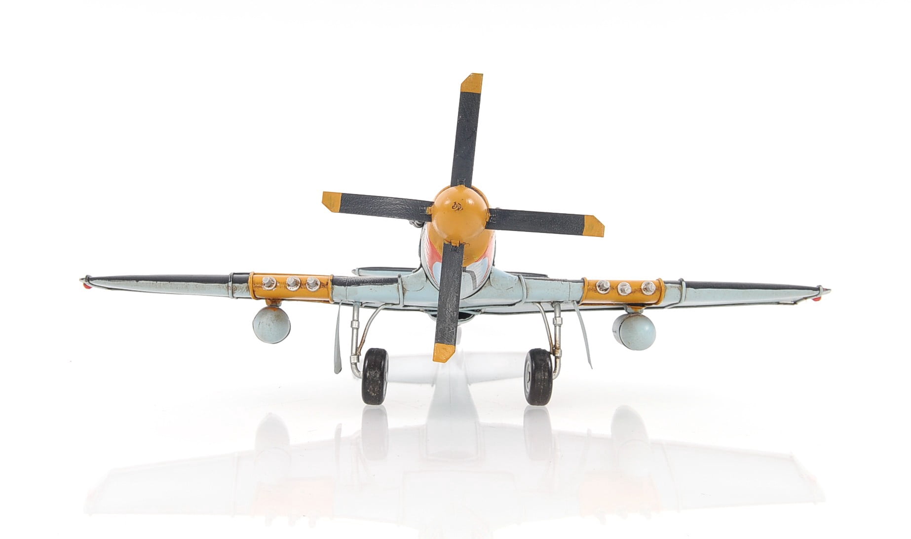 6" Steel Metal Airplane Hand Painted Decorative Airplane - Walmart.com
