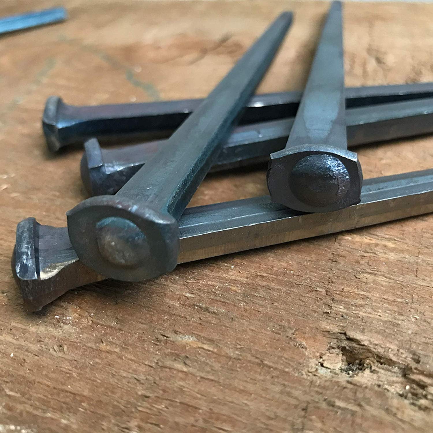 6"- Steel Square Common Rose Head STANDARD-60d Nails 10 Nails - Walmart.com