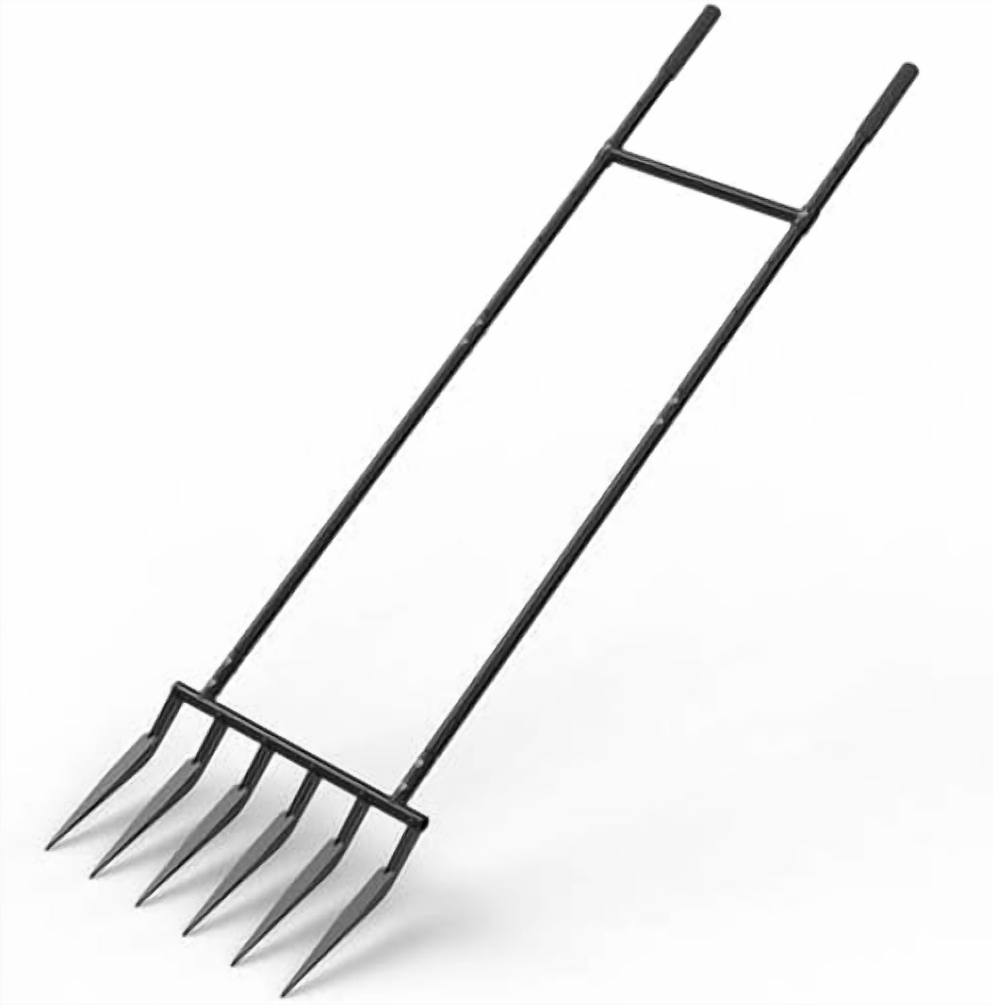 6 Steel Tines 20 in Wide BroadFork Garden Tool, 52 inch Heigh Durable ...