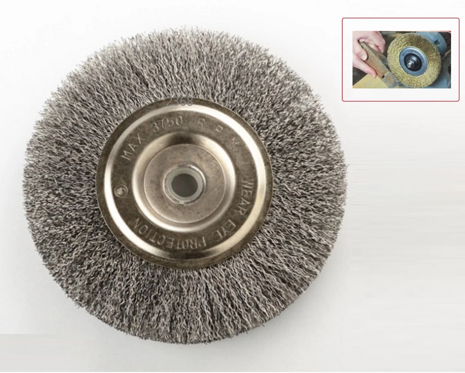 6" Steel Wire Wheel Brushes For Bench Grinder 5/8 1/2 Arbor - Walmart.com