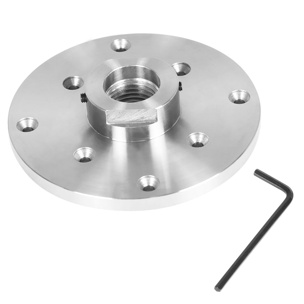 6" Steel Wood Lathe Face Plate For 1-1/4" x RH 8Tpi Threaded With Set ...