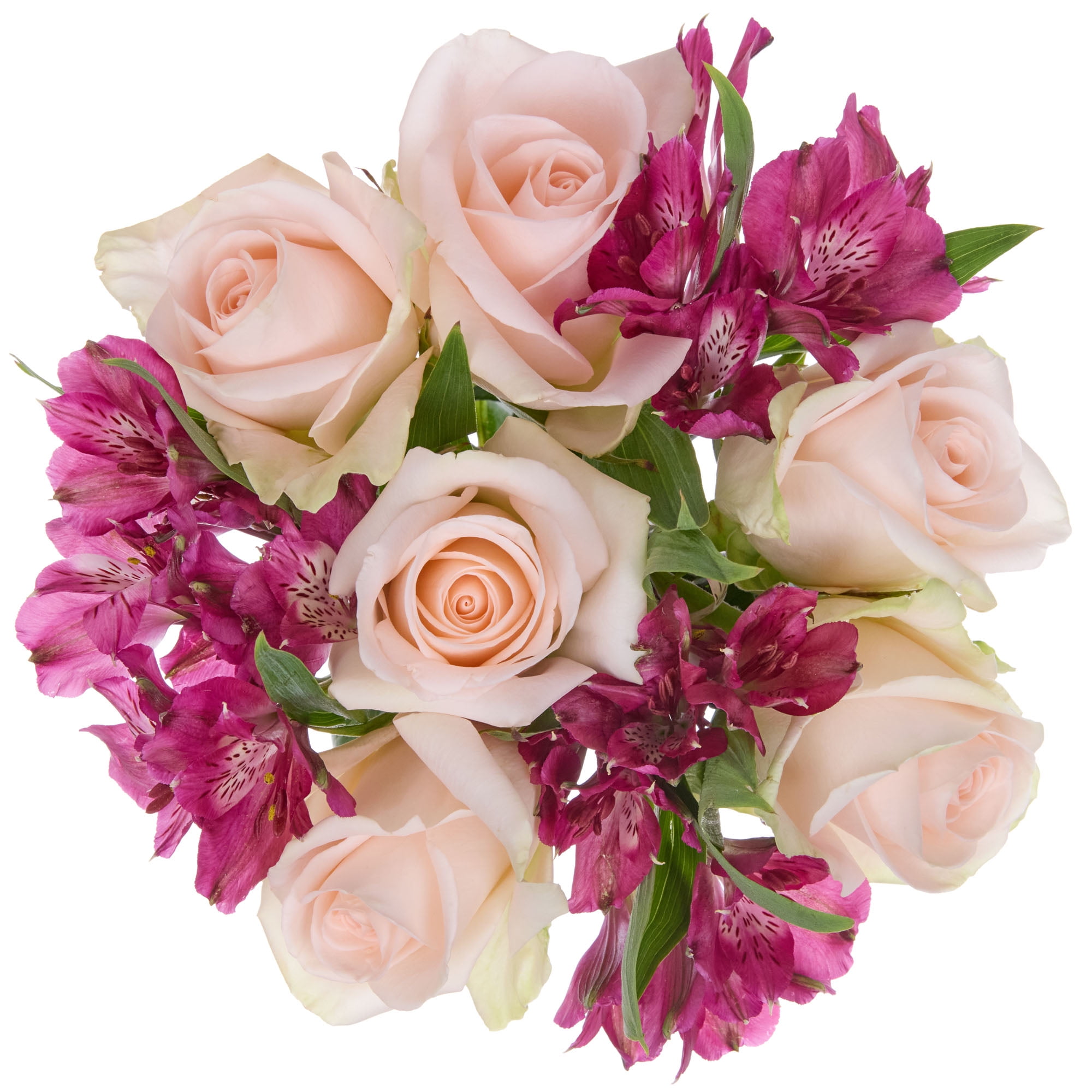 Rose Plus Flower Bouquet 6 Stem, Colors May Vary - Walmart.com