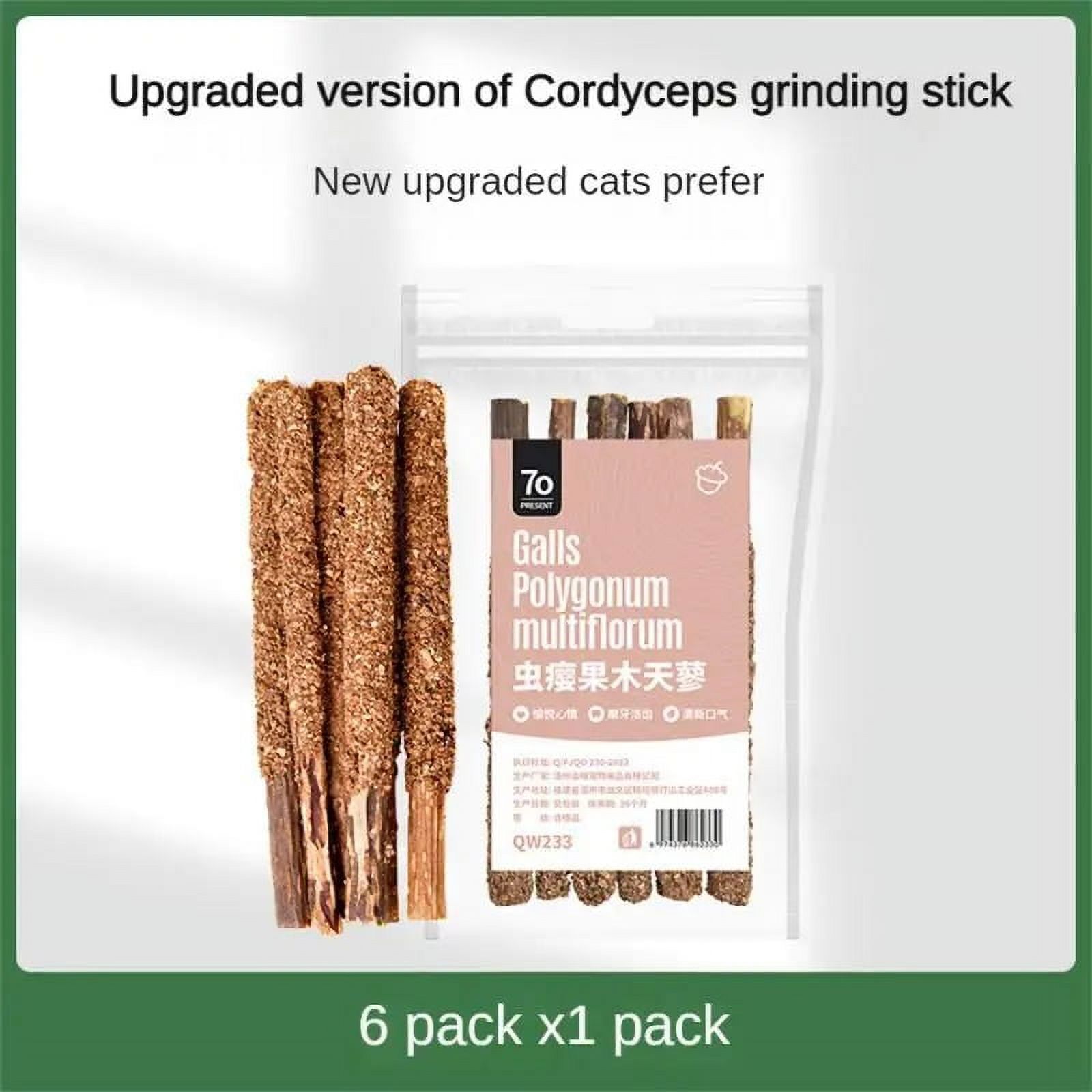6 Sticks Natural Cat Mint Sticks Cat Catnip Chews Toys Pet Molar Sticks ...