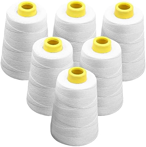 6-Stranded Sewing Thread Heavy Duty Spool Industrial Sewing Thread for ...