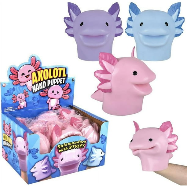 6'' Stretchy Axolotl Hand Puppet - Color May Vary - Walmart Business ...