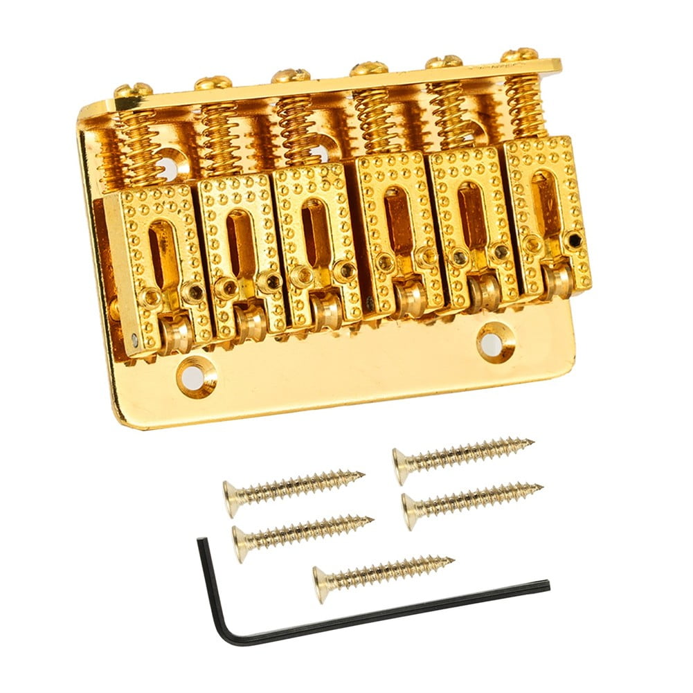 6 String 65MM Fixed Roller Saddle Hardtail Top Load Bridge for Electric ...