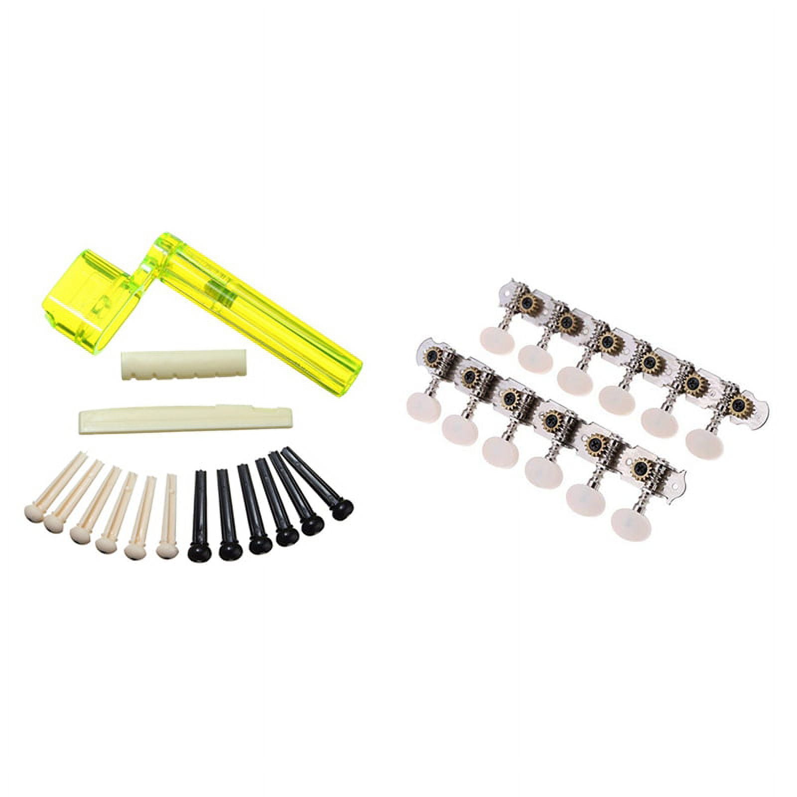 6 String Acoustic Guitar Nut Saddle Part & 6R6L 12 String Guitar Tuning ...