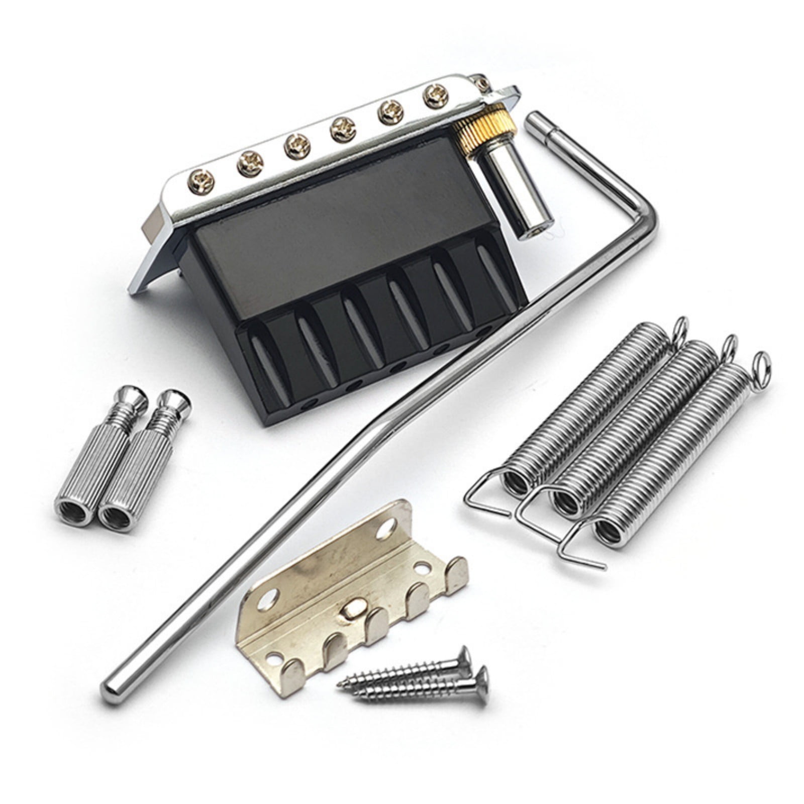 6 String Bass Guitar Bridge Bass Hardware Metal Texture Guitar Bridge ...