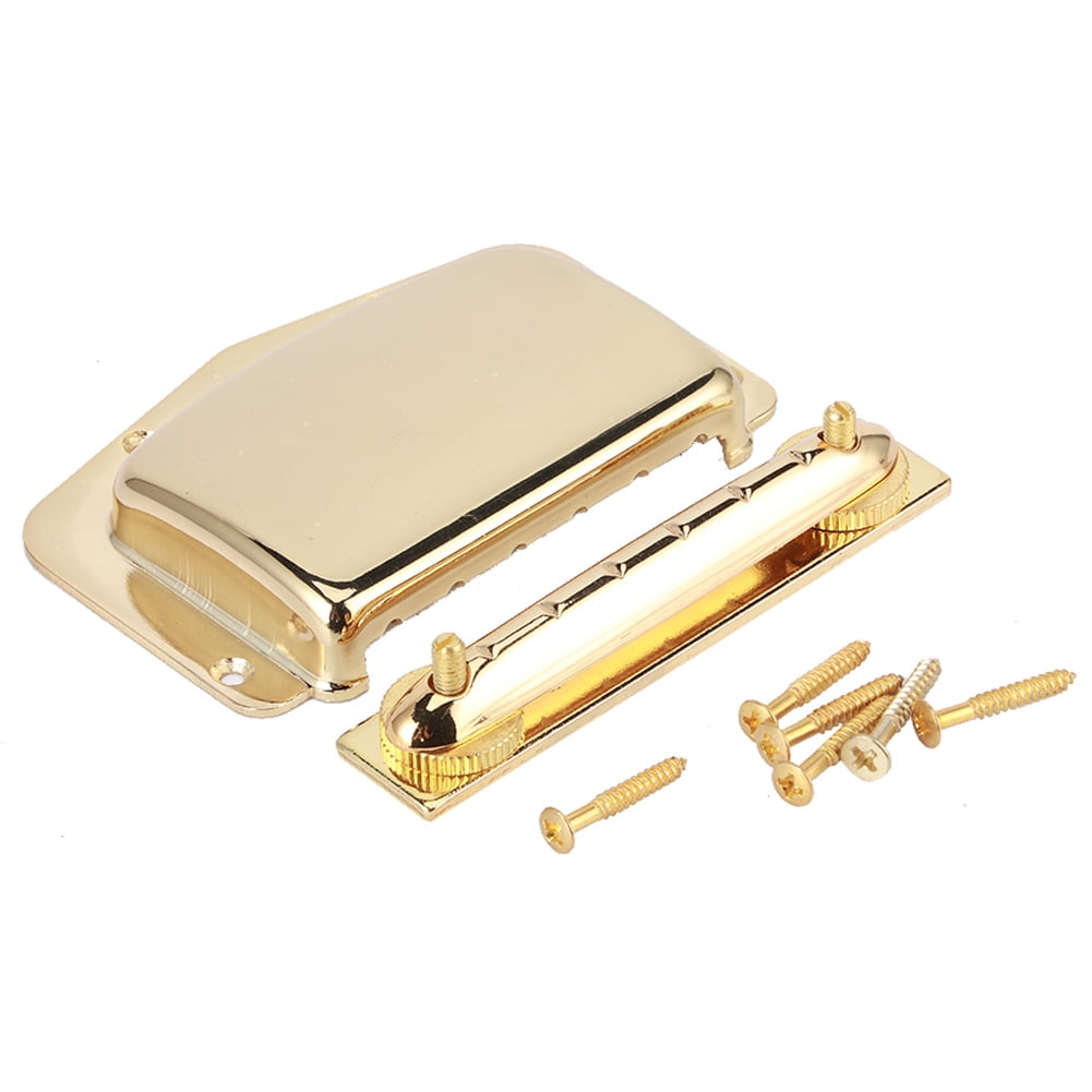 6 String Electric Guitar Adjustable Archtop Tailpiece Bridge Cover ...