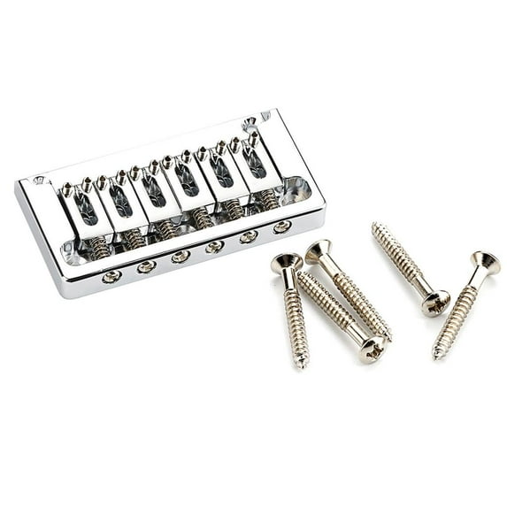 6 String Fixed Saddles Guitar Bridge Top Load Tailpiece Electric Guitar ...