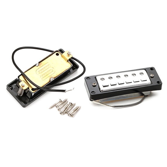 6 String Guitar Pickups Black Frame Humbucker Double Coil Neck and ...