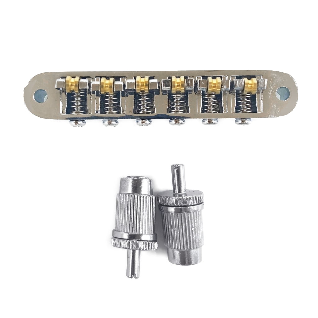 6 String Guitar Roller Bridge Adjustable Wraparound Guitar Bridge with ...