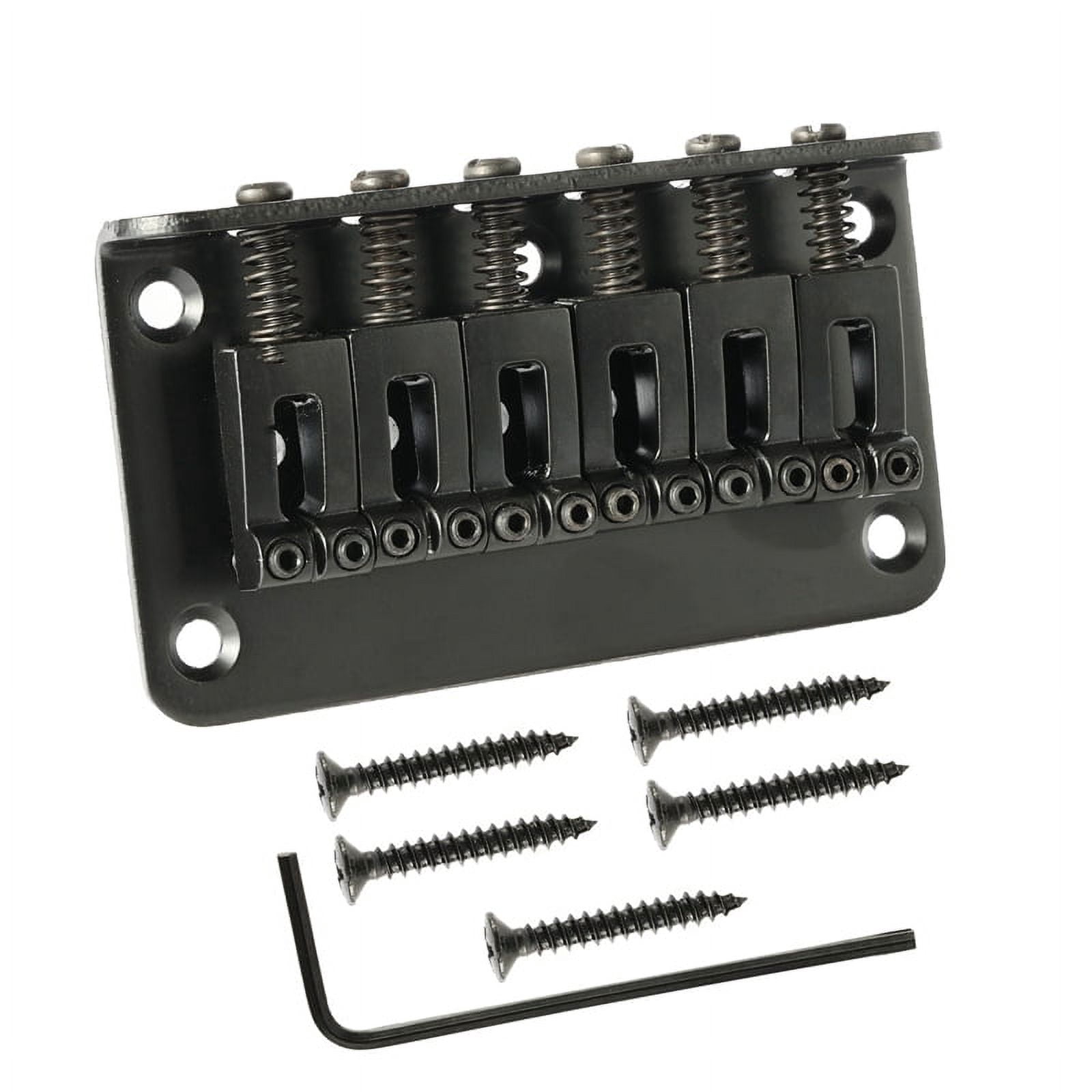 6 String Guitar Saddles Bridge with Screws Replacement Chrome Guitar ...