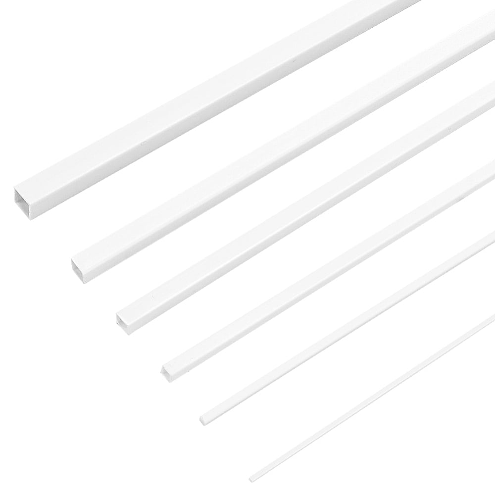 6 Style ABS Plastic Square Hollow Tube & Solid Rods for DIY Sand Table ...