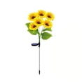 6 Sunflower Solar Garden Lights,Solar Flower String Lights with Ground ...