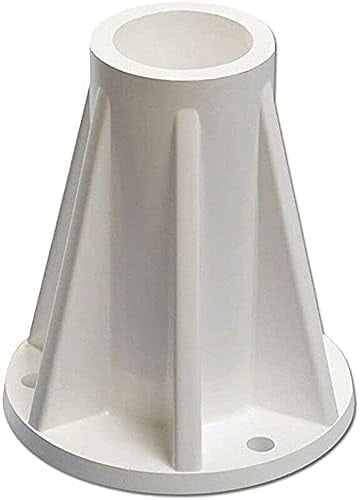 6" Swimming Pool or Spa Ladder & Handrail Surface Mounting Base SB-F-W ...