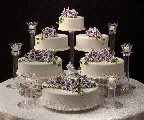 6 TIER CASCADE WEDDING CAKE STAND (STYLE R600) - Walmart.com