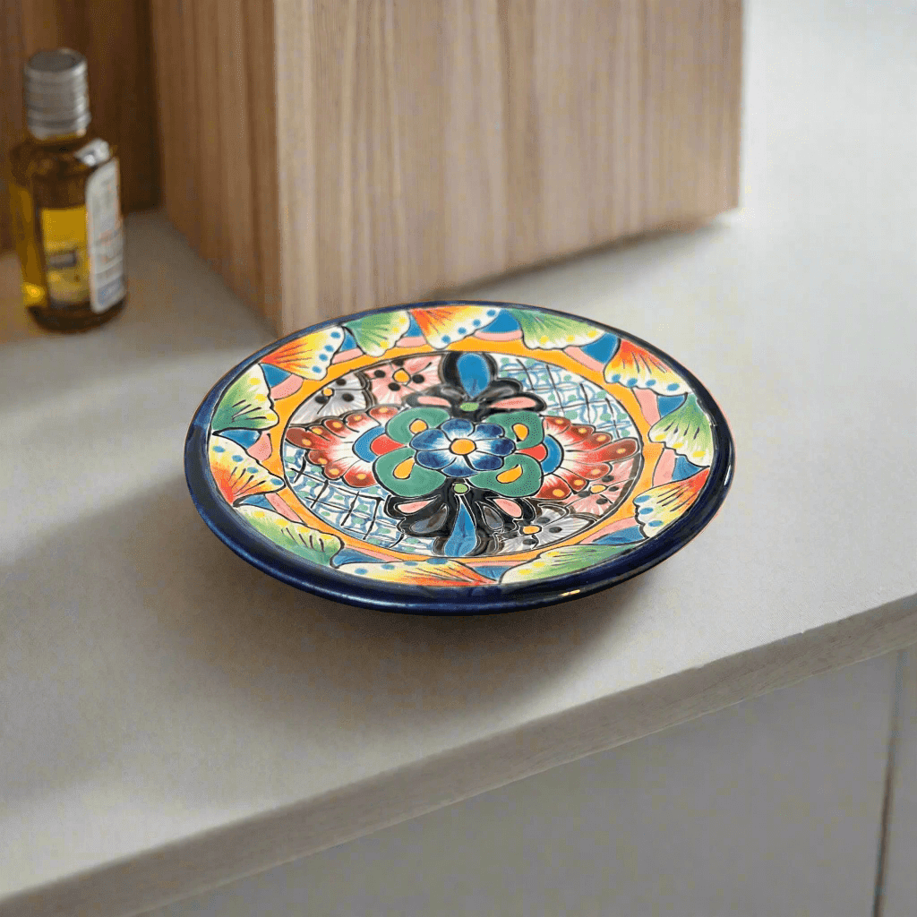 6" Talavera Ceramic Dinner Plate | Authentic Mexican Dinnerware (Setof2 ...
