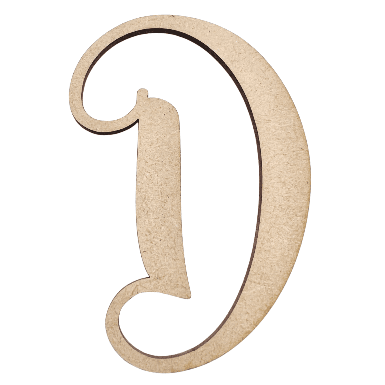 6" Tall MDF Wood Letter D | 1/8" Thick | Wood Craft Letter | Starfish ...