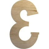 6'' Tall Wooden Letter E, Unfinished Wood Material Craft Letter, Kids ...