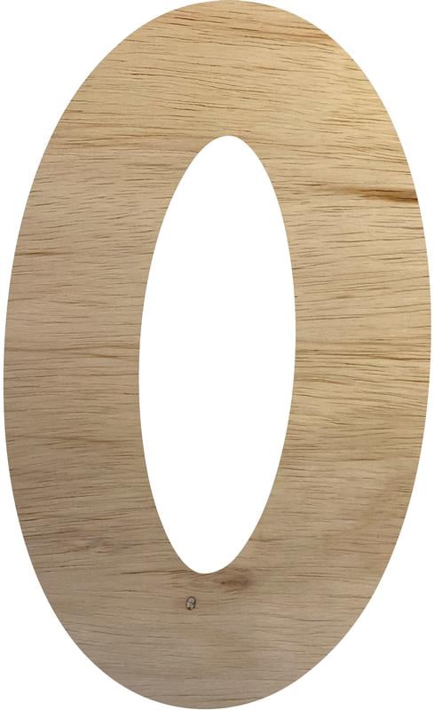 6'' Tall Wooden Letter O, Unfinished Wood Material Craft Letter, Kids ...