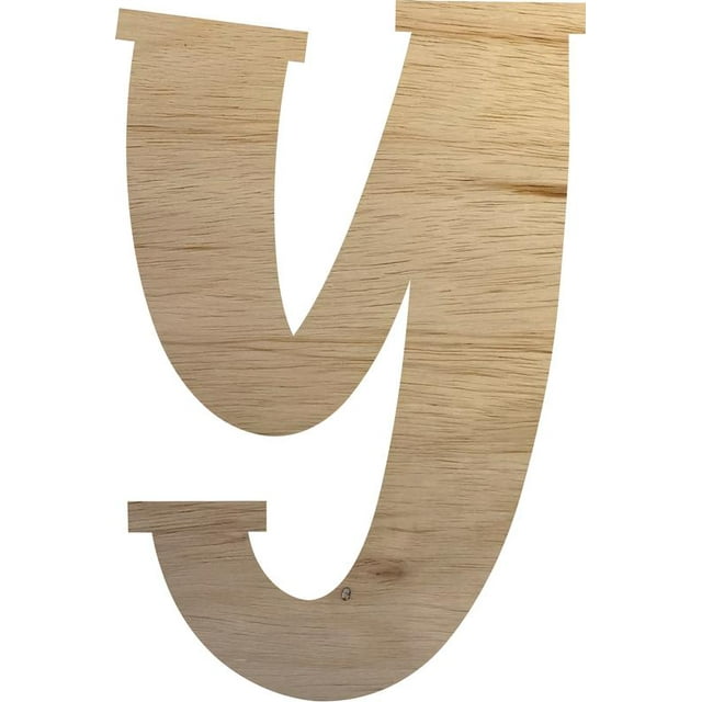 6'' Tall Wooden Letter Y, Unfinished Wood Material Craft Letter, Kids ...