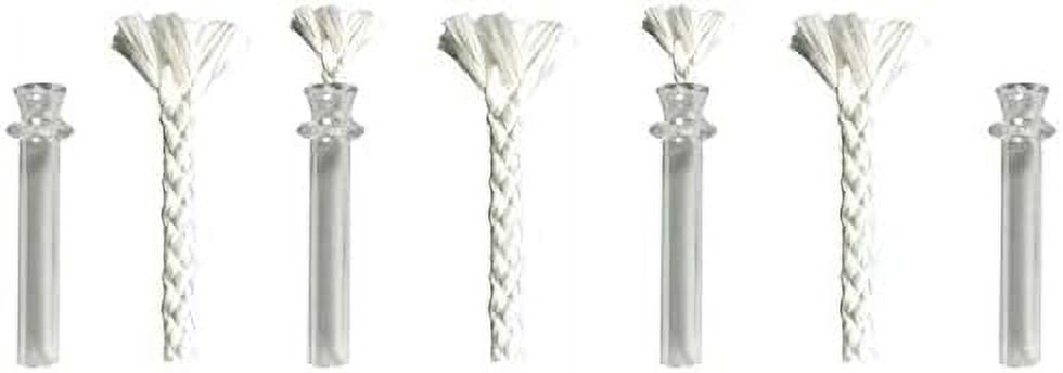 6 Thermal .75" Glass Tube Wick Holder And 6 Pieces Of 2" X 1/8 ...
