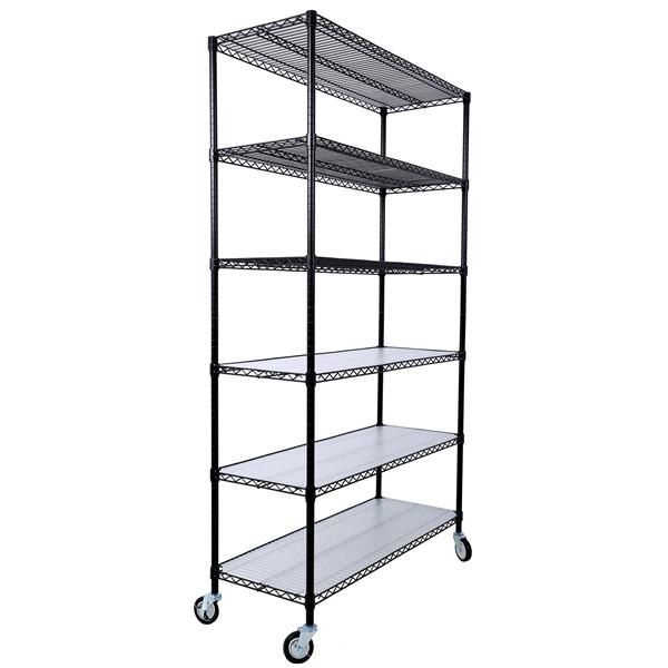 6 Tier 6000lbs Capacity NSF Metal Shelf Wire Shelving Unit, Heavy Duty ...
