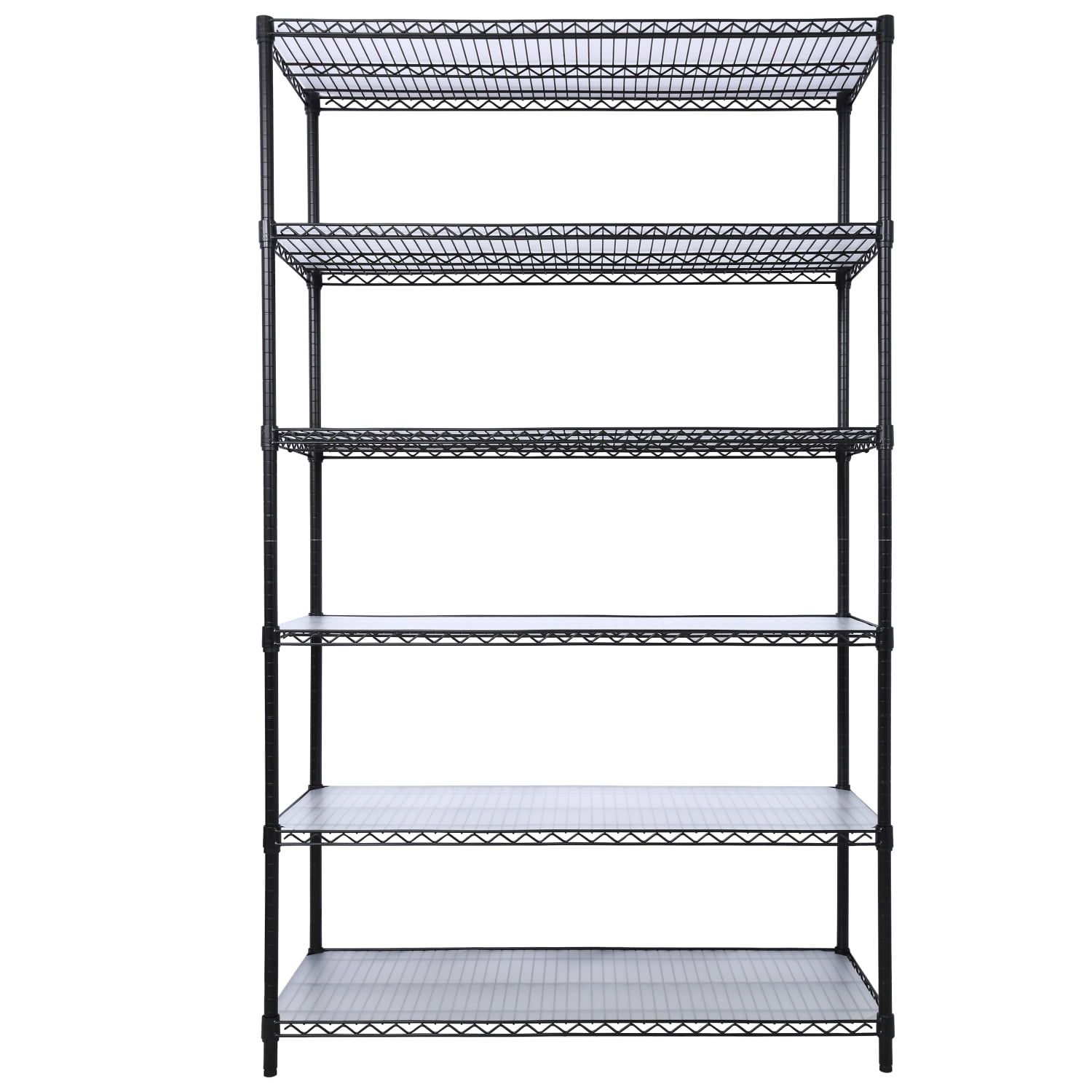 6 Tier 6000lbs Capacity NSF Metal Shelf Wire Shelving Unit Heavy Duty ...