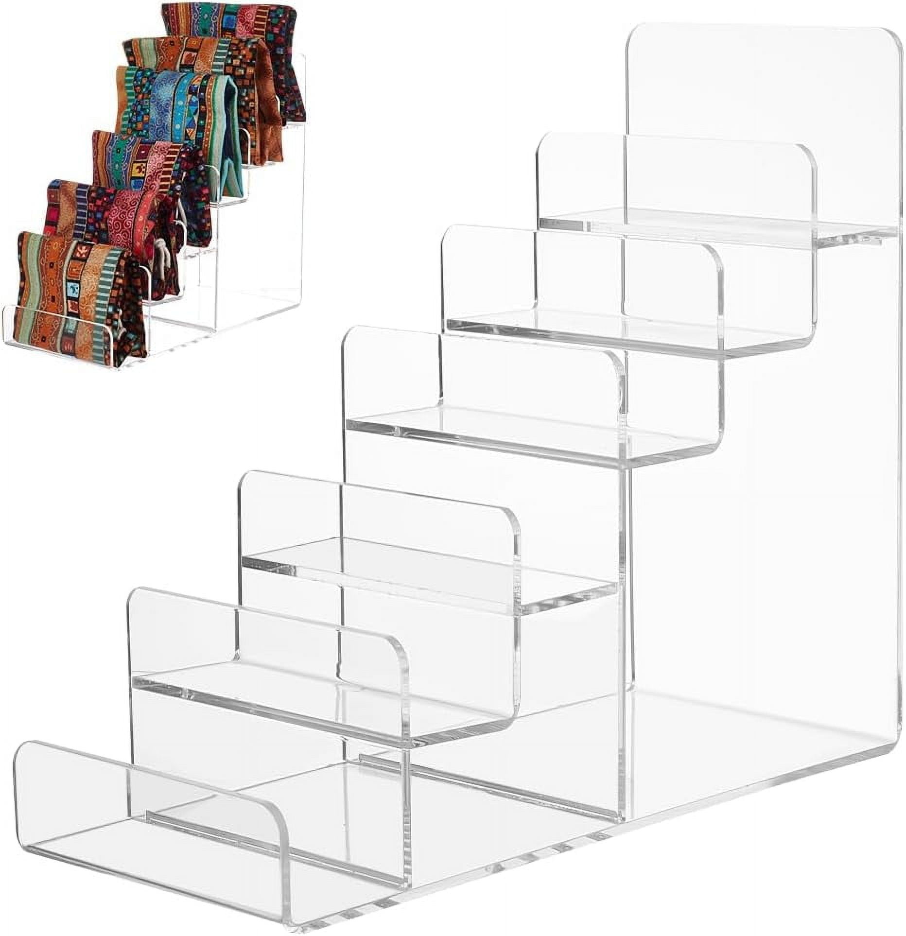 6 Tier Acrylic Display Stand Acrylic Display Riser Stepladder Display ...